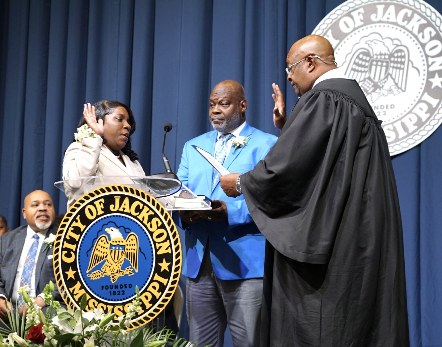 Inaugural Ceremonies for Mayor John Horhn and the Jackson City Council ...